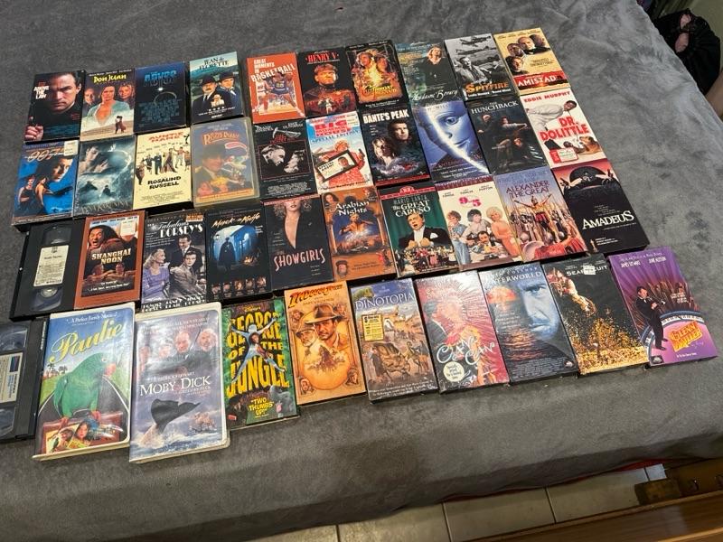 Lot of (40) VHS MOVIES SOME SEALED ALL EXCELLENT HOLLYWOODS GREATEST ...