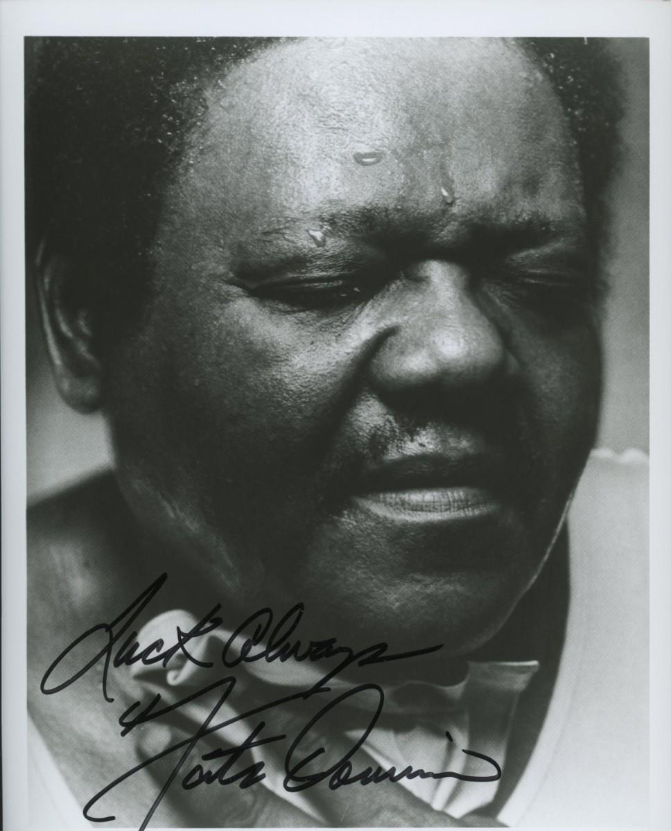 Fats Domino signed photo. GFA Authenticated | EstateSales.org