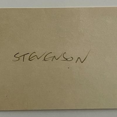 Cartoonist James Stevenson original signature | EstateSales.org