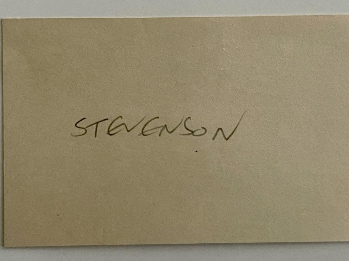 Cartoonist James Stevenson original signature | EstateSales.org
