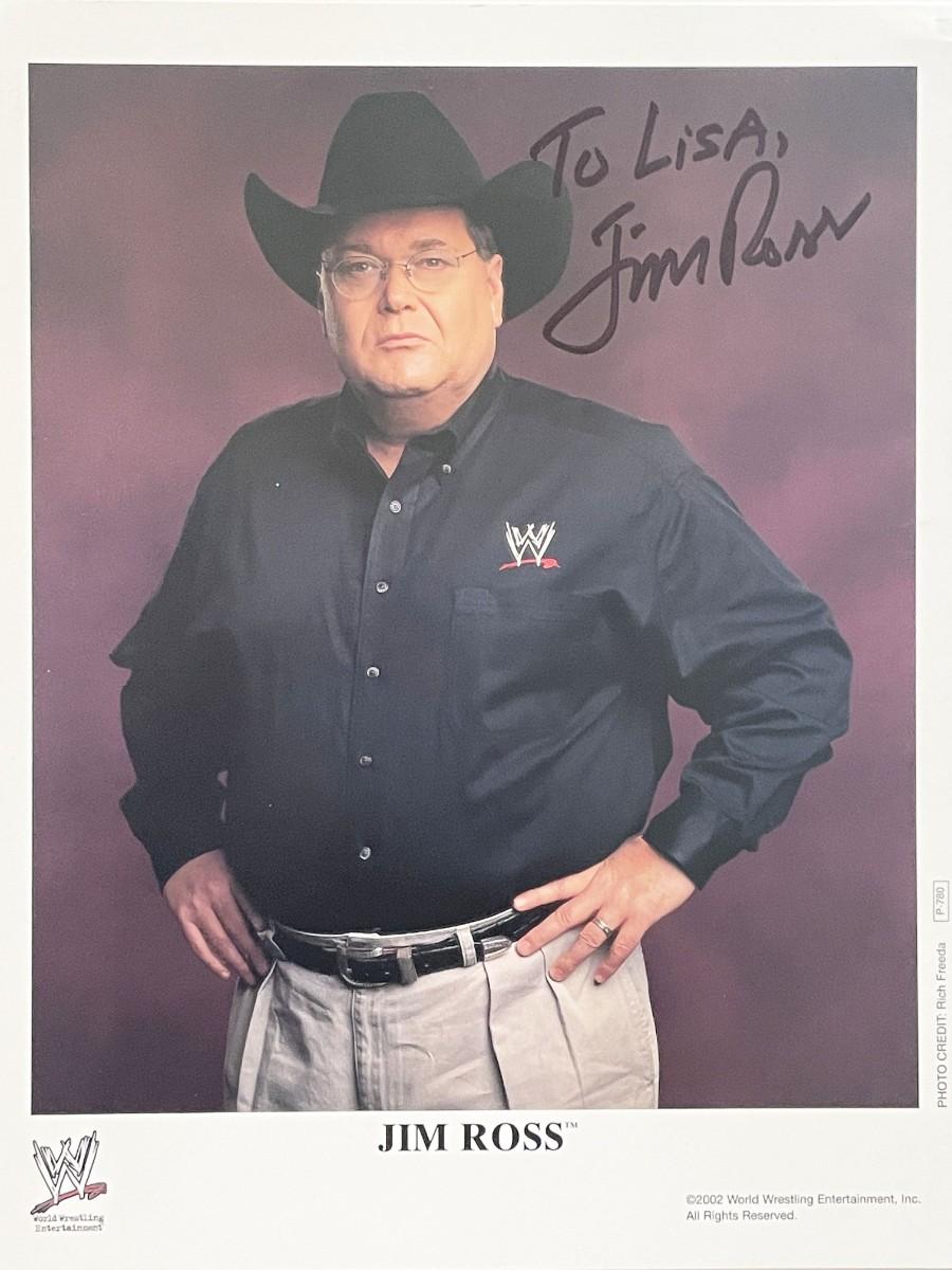 WWE Jim Ross signed photo | EstateSales.org
