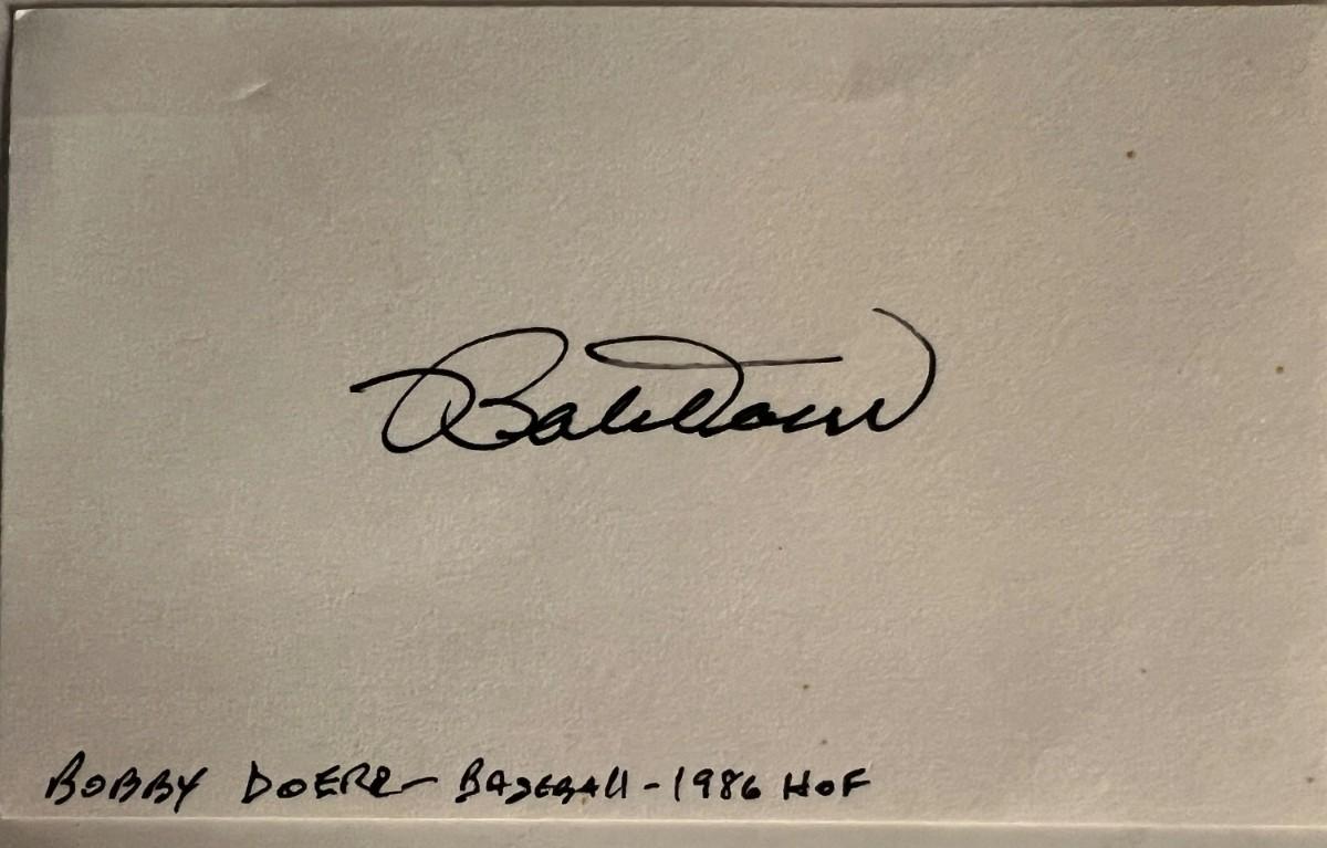 Boston Red Sox Bobby Doerr original signature | EstateSales.org