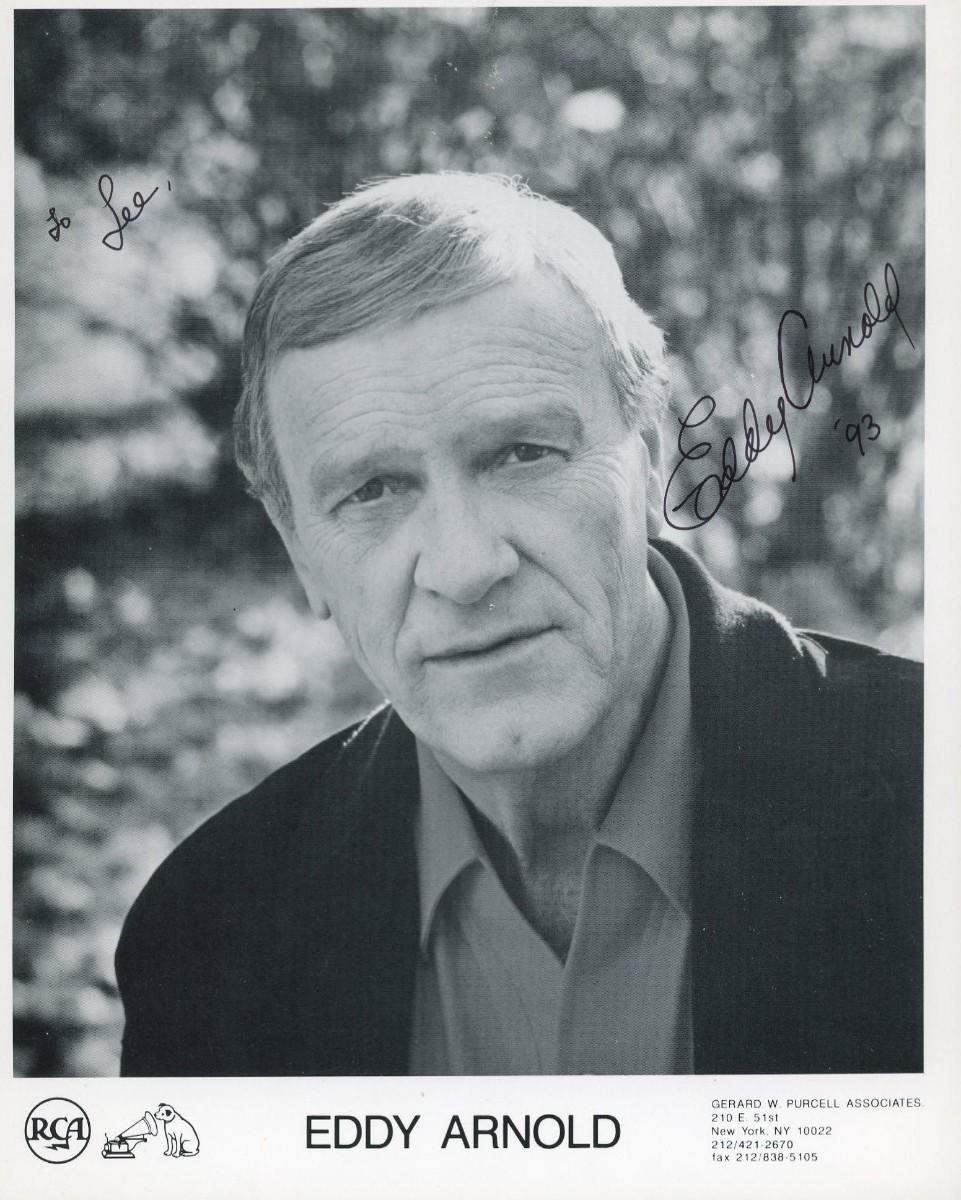 Eddy Arnold signed RCA Records promo photo | EstateSales.org
