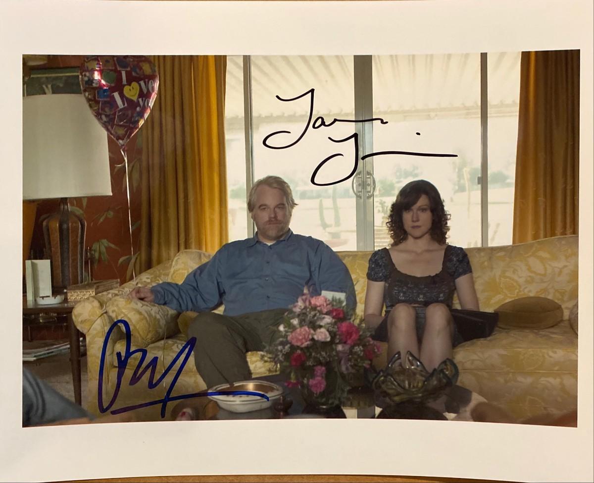 The Savages Philip Seymour Hoffman and Laura Linney signed movie photo ...