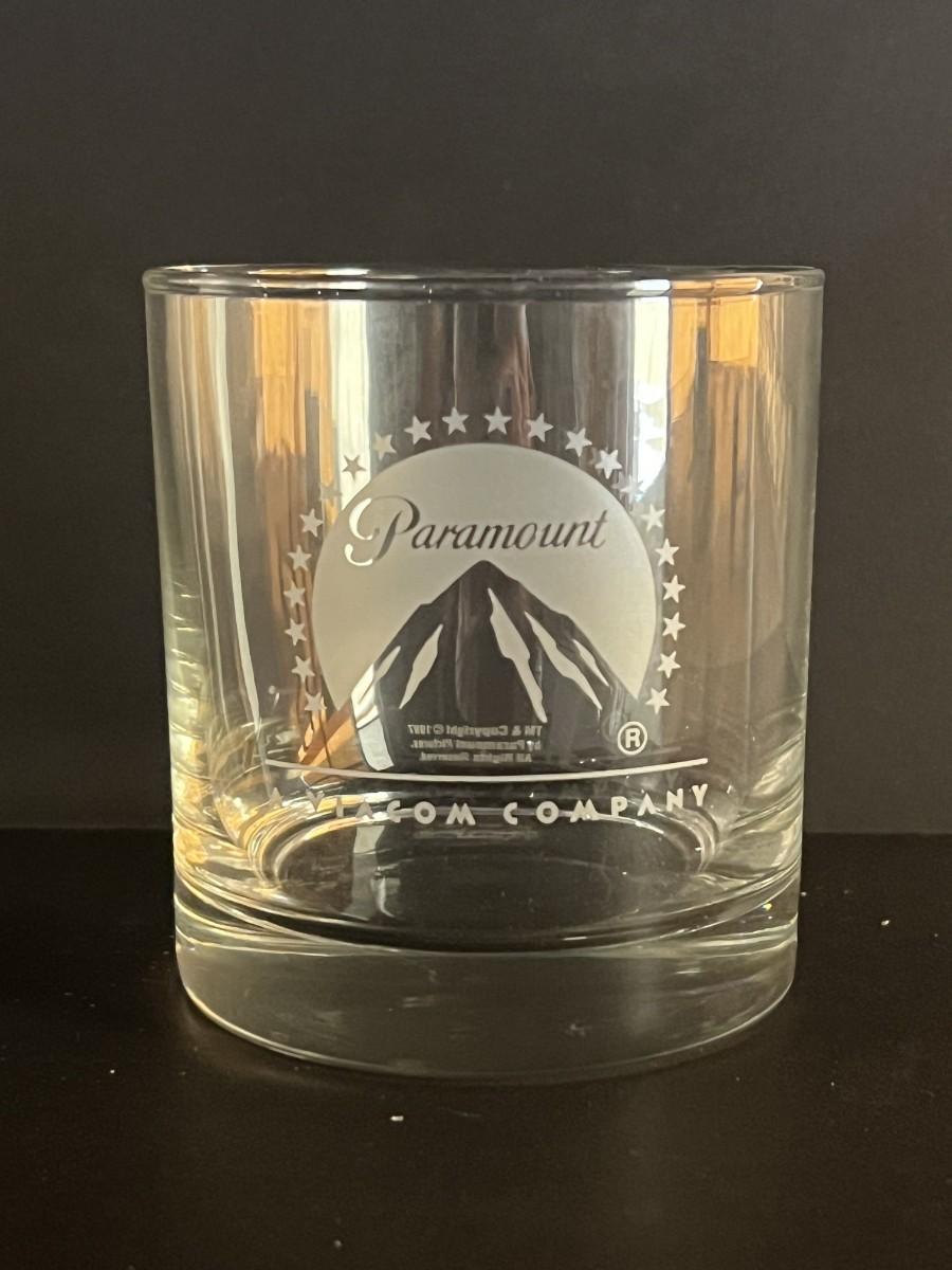 Paramount Pictures commemorative rocks glass | EstateSales.org