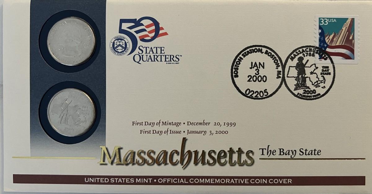 Massachusetts US Mint Commemorative Coin Cover | EstateSales.org