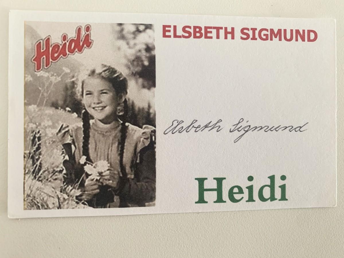 Elsbeth Sigmund signed card | EstateSales.org
