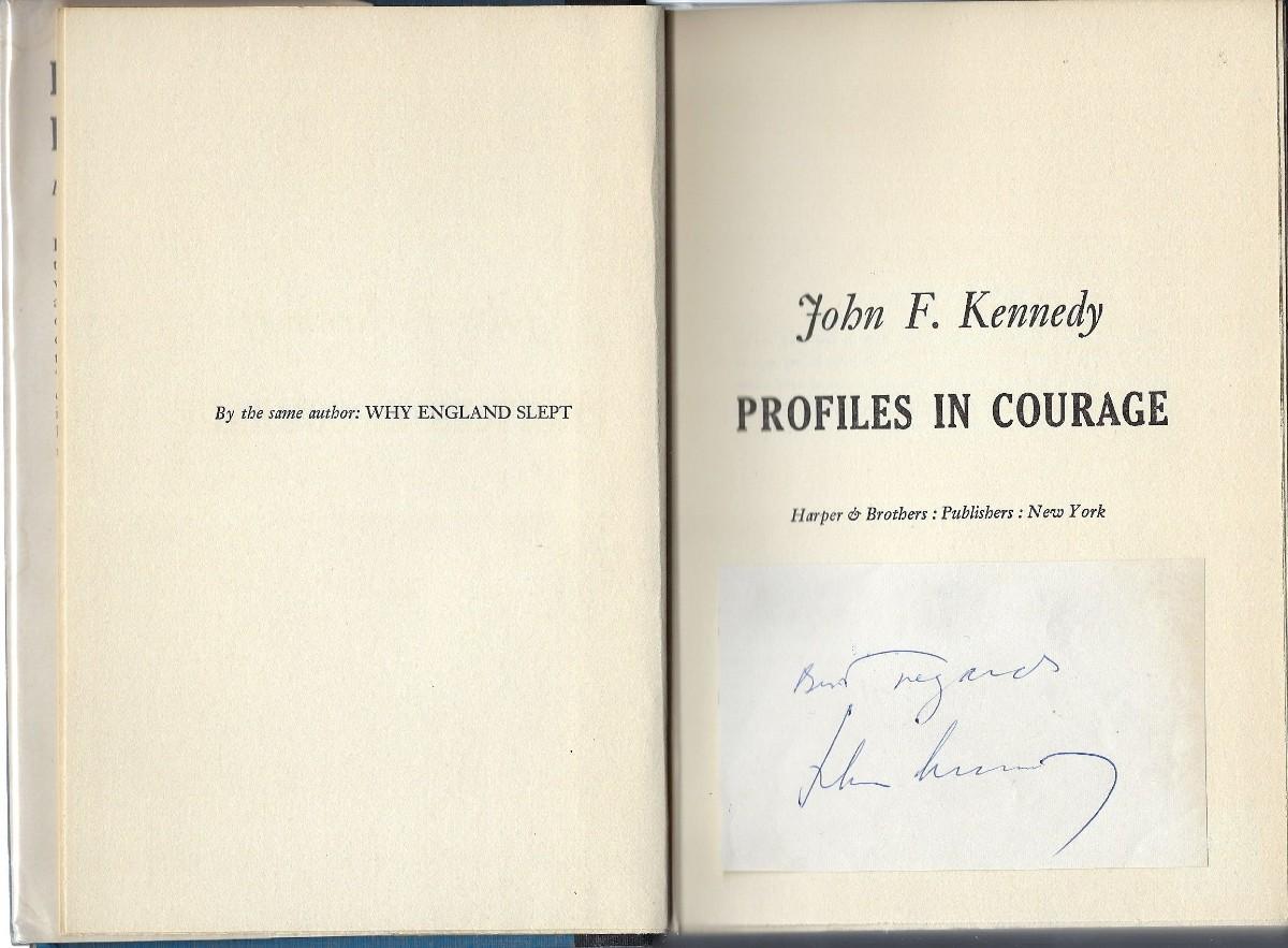 John F Kennedy signed Profiles in Courage book | EstateSales.org