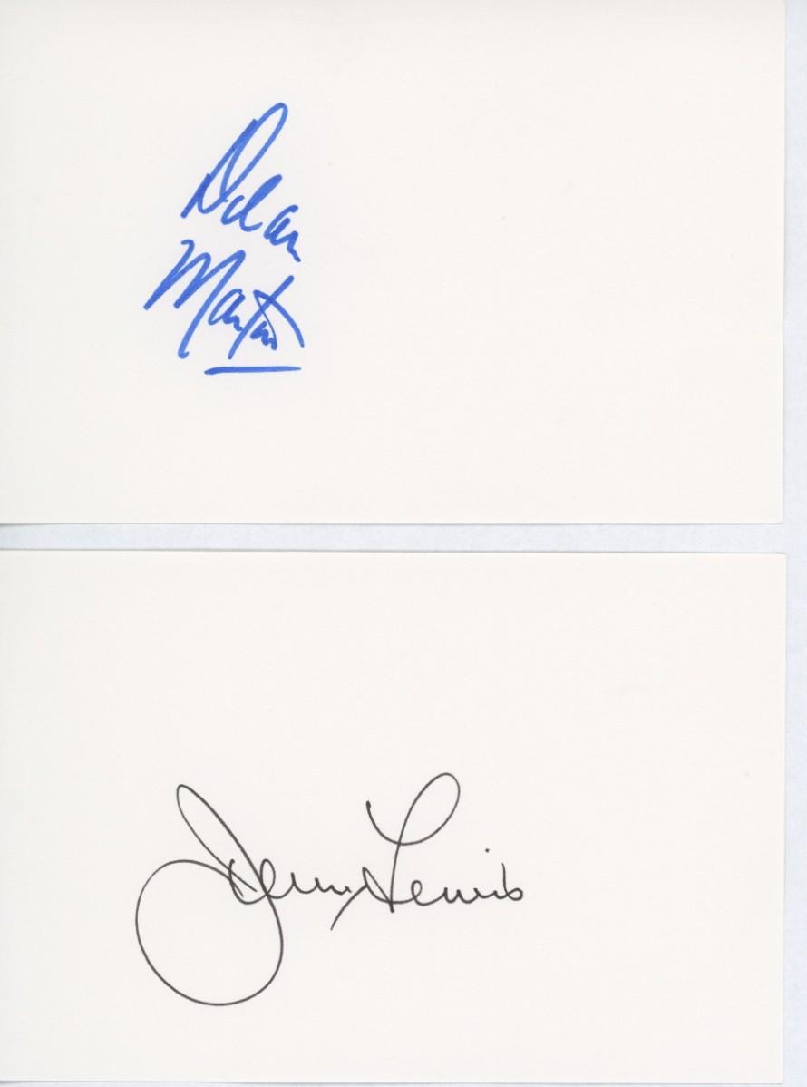 Dean Martin and Jerry Lewis signature cut | EstateSales.org