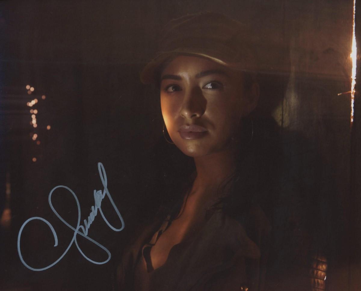 Christian Serratos signed Walking Dead photo | EstateSales.org