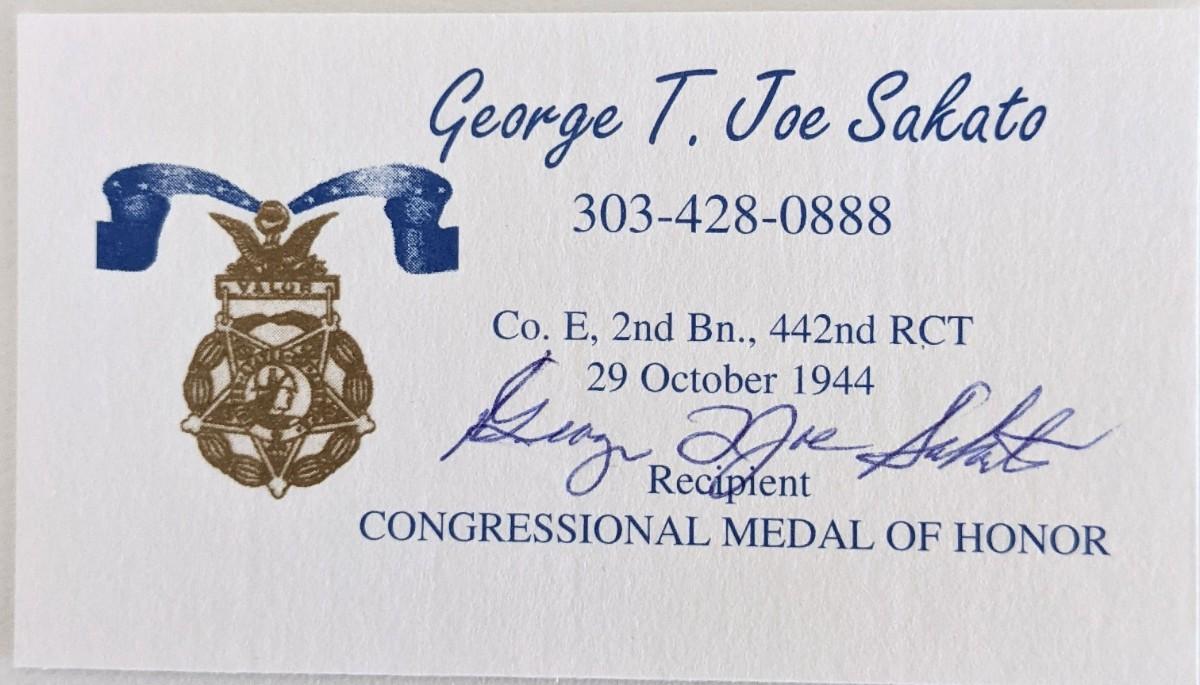George Taro Sakato signed card | EstateSales.org