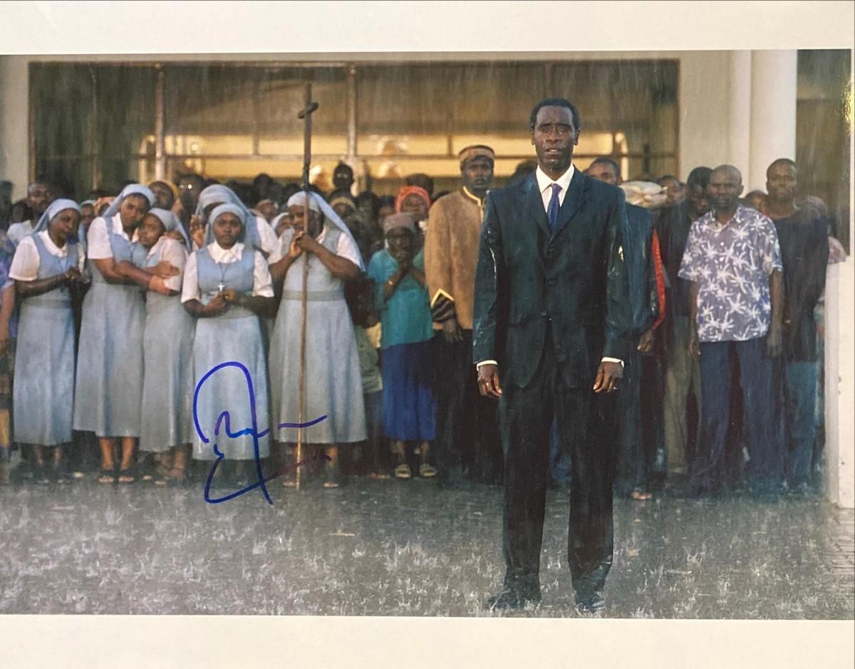 Hotel Rwanda Don Cheadle Signed Movie Photo | EstateSales.org