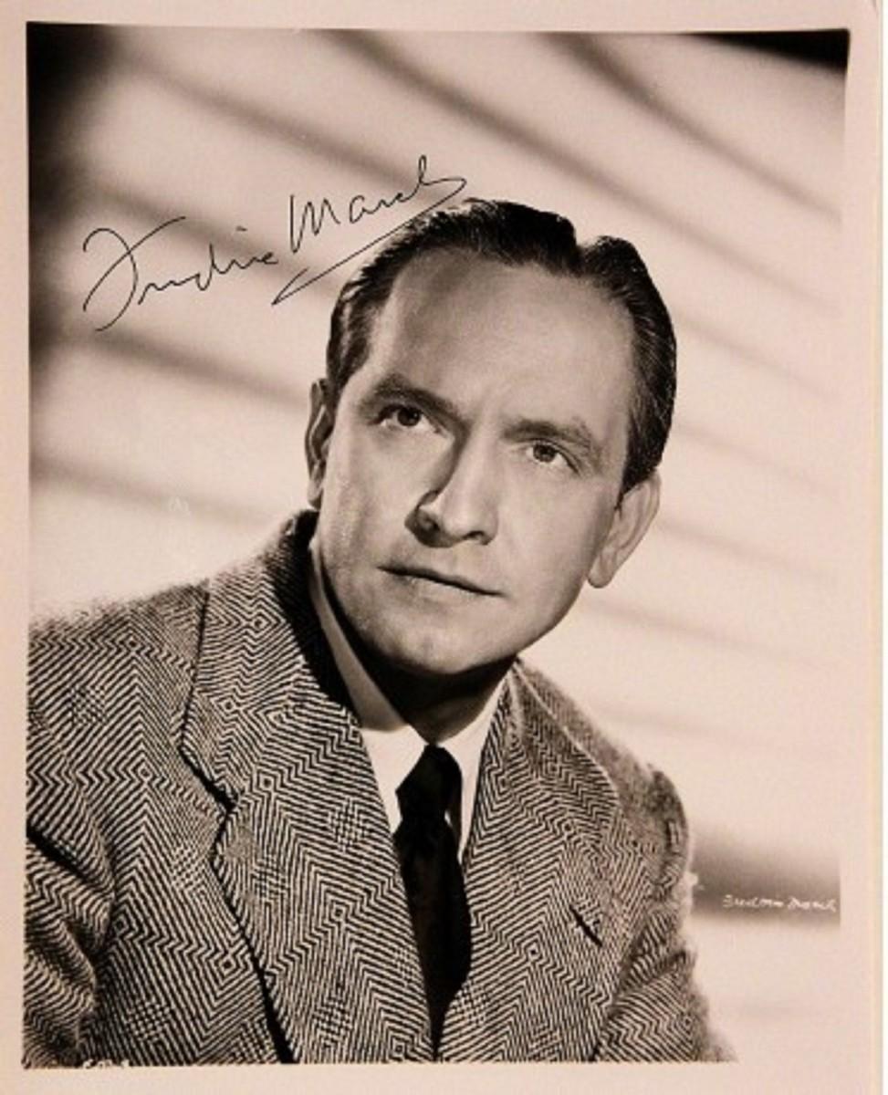 Fredric March signed portrait photo | EstateSales.org
