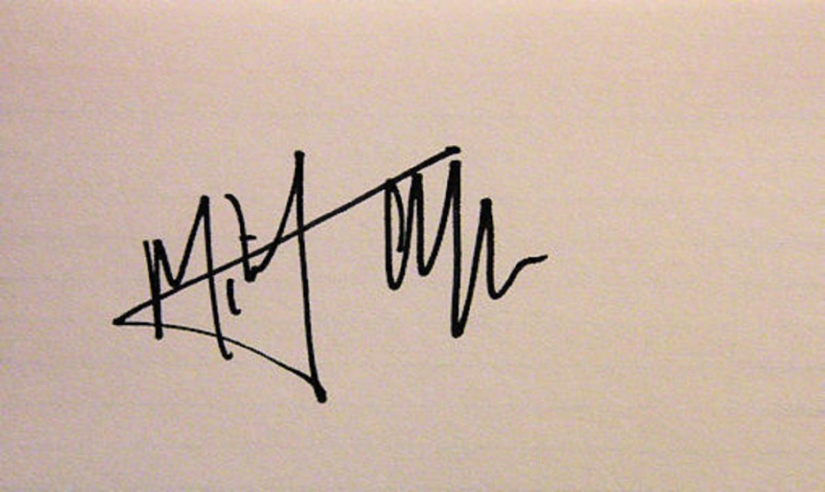 Mick Jagger signature slip | EstateSales.org