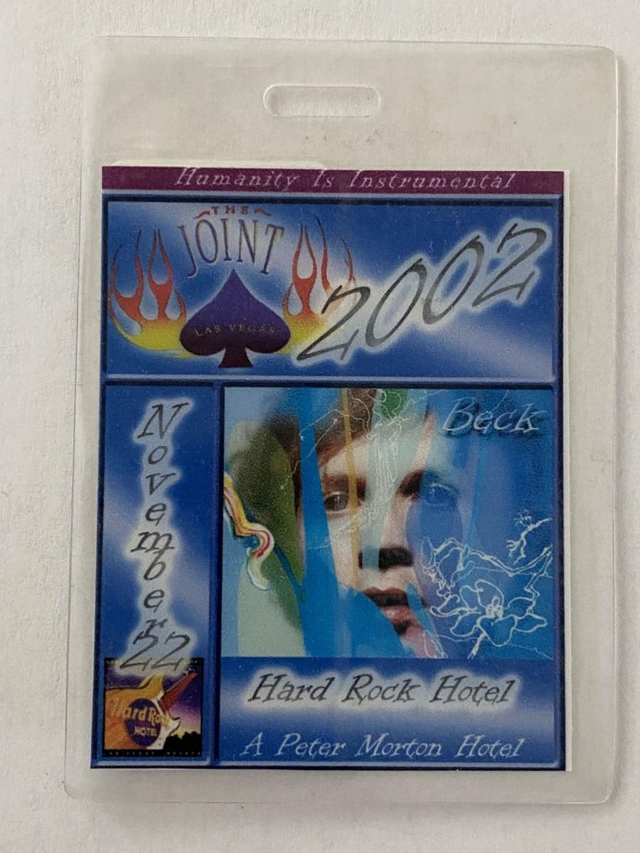 Beck 2002 Hard Rock Vegas Backstage Pass | EstateSales.org