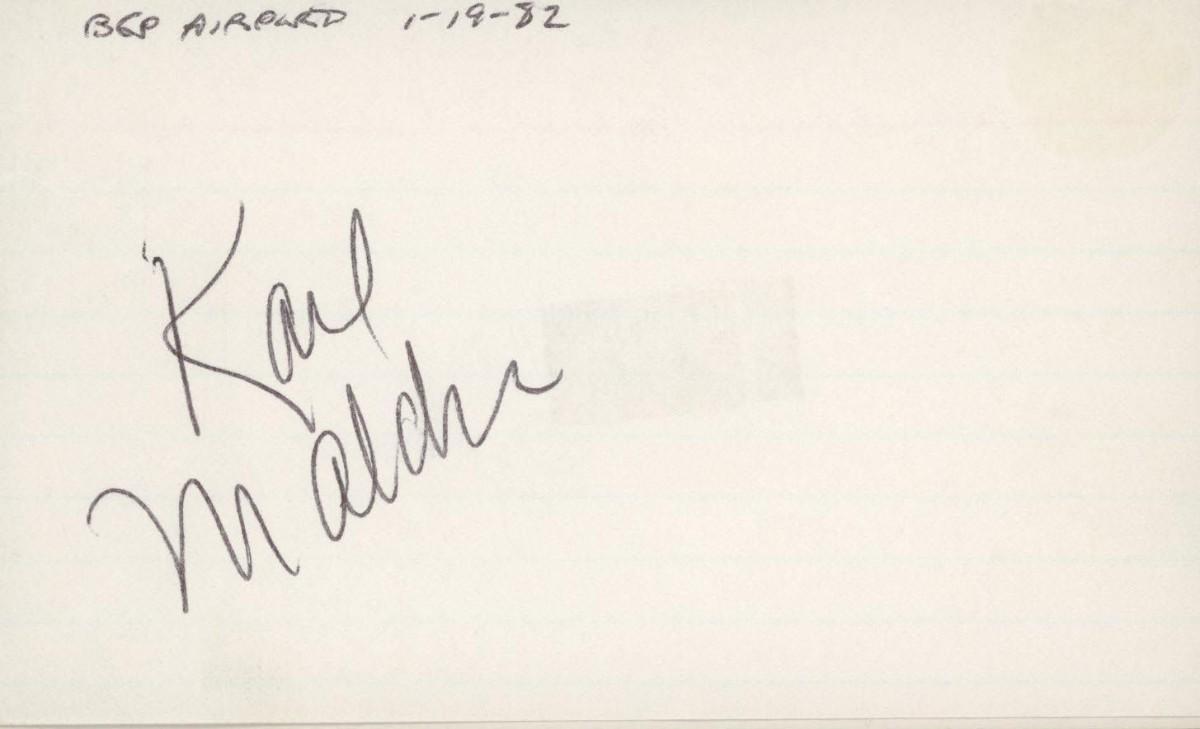 Karl Malden signature cut - On the Waterfront | EstateSales.org