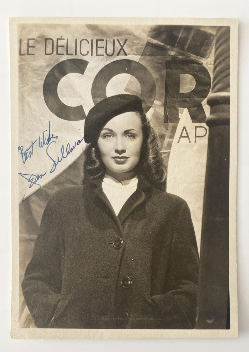 Uncertain Glory Jean Sullivan signed photo | EstateSales.org