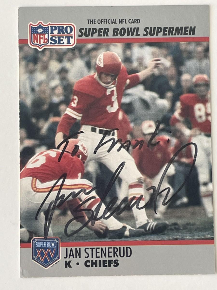 Kansas City Chiefs Jan Stenerud 1990 NFL #122 trading card ...