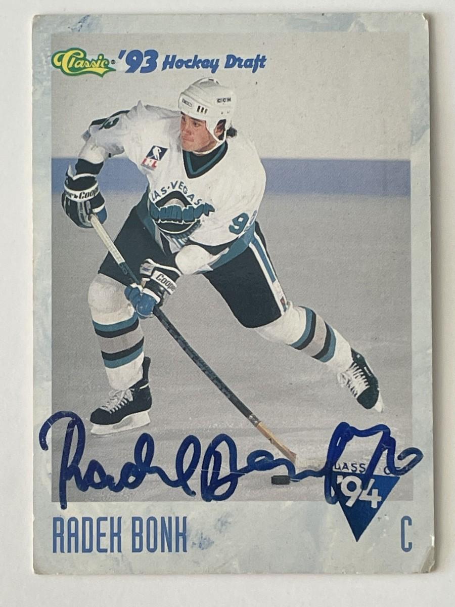 Las Vegas Thunder Radek Bonk 1993 Classic Games signed trading card ...