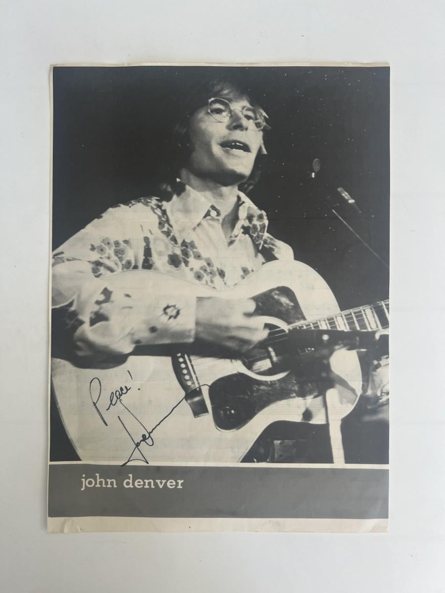 John Denver signed photo | EstateSales.org