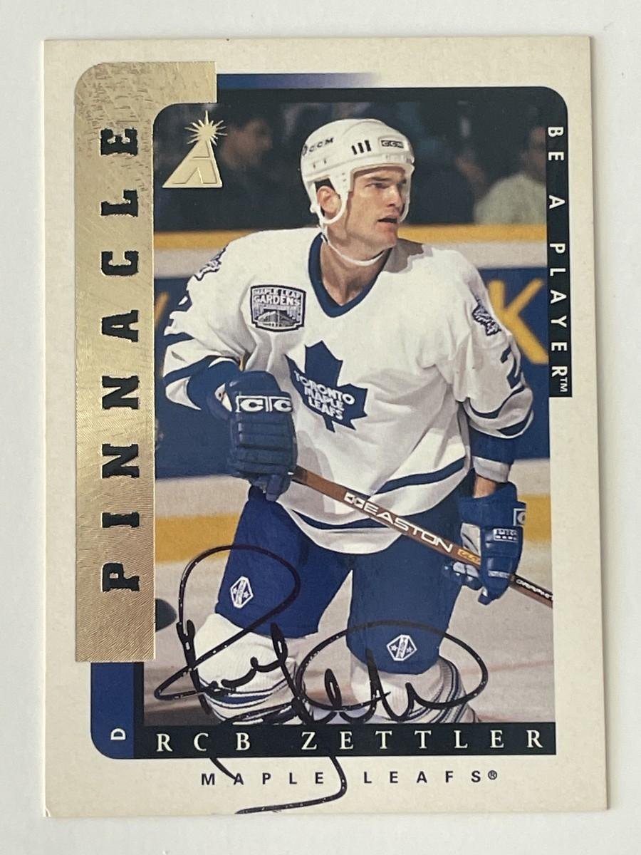 Toronto Maple Leafs Rob Zettler 1997 Pinnacle #64 signed trading card ...