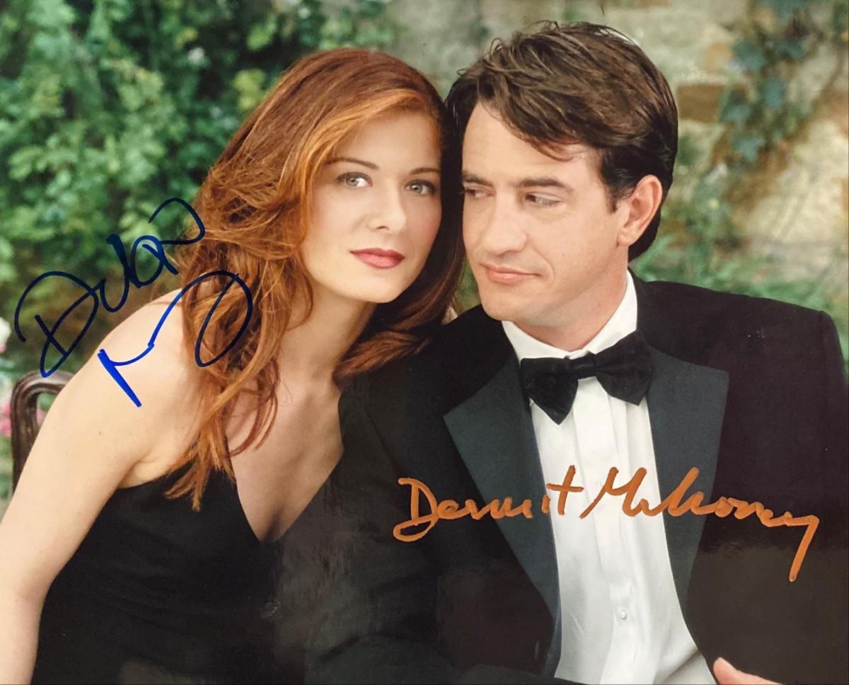 The Wedding Date Dermot Mulroney and Debra Messing signed movie photo ...