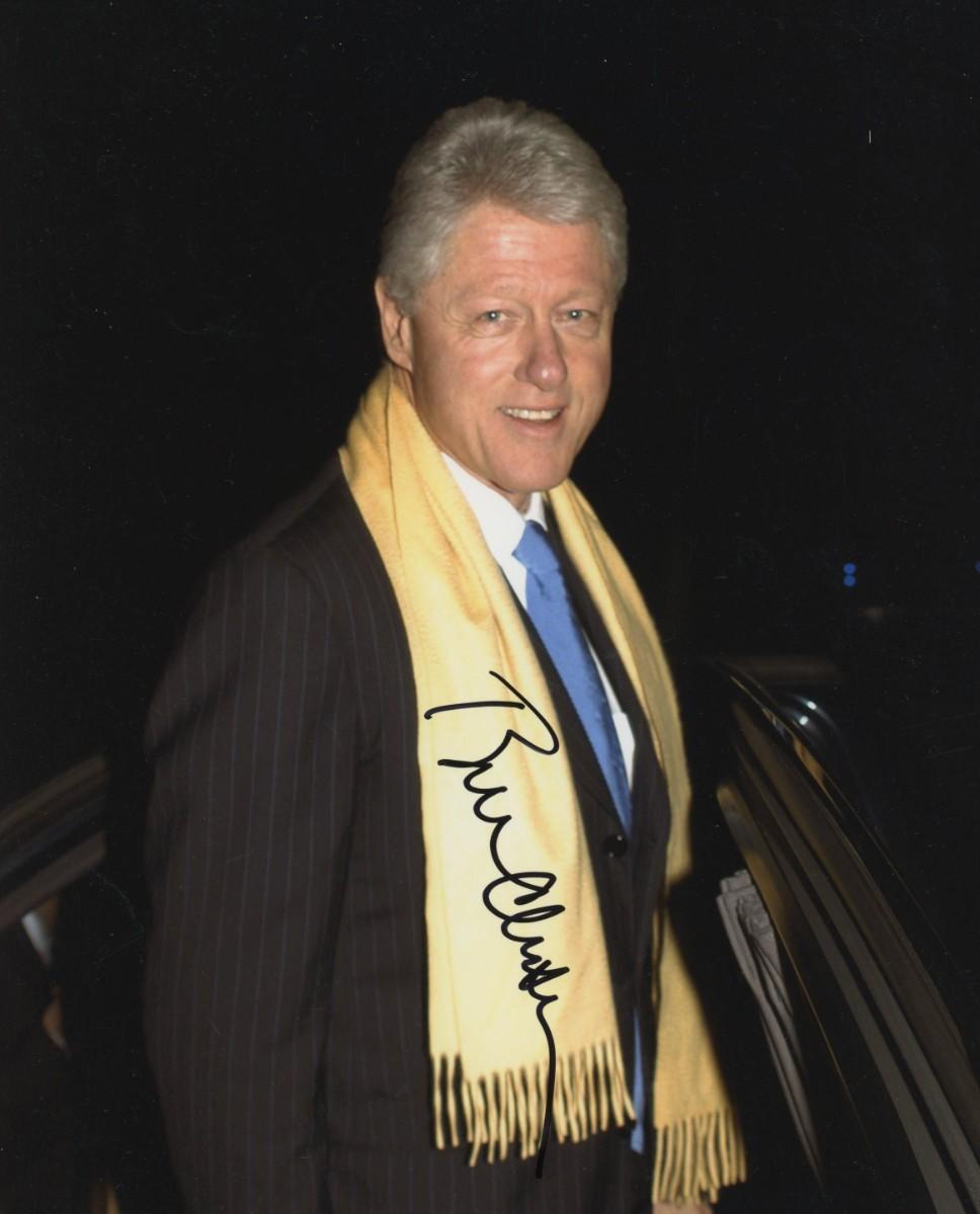 President Bill Clinton signed photo. GFA Authenticated | EstateSales.org President Bill Clinton signed photo. GFA Authenticated | EstateSales.org