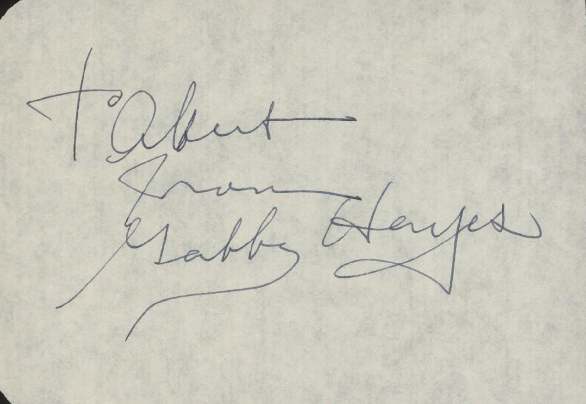 Gabby Hayes Western film star signed note | EstateSales.org