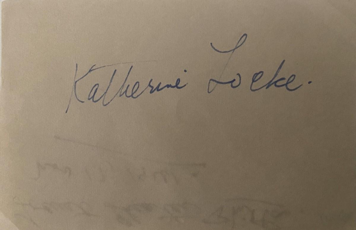 Katherine Locke Signature | EstateSales.org