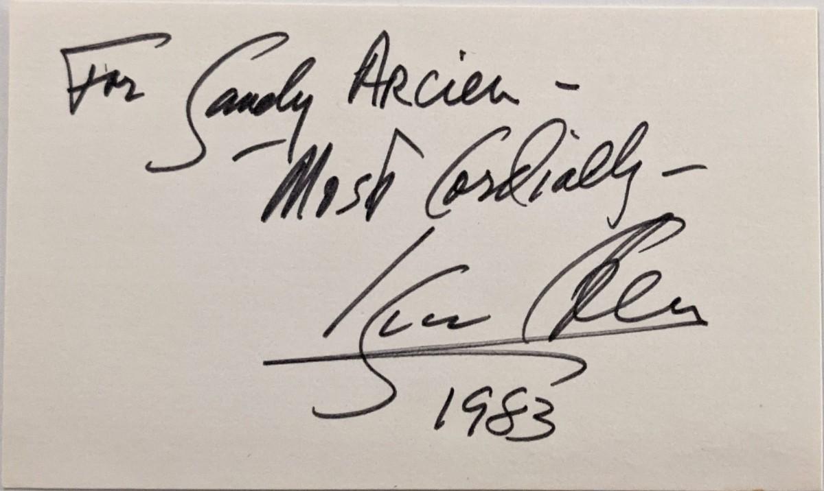 Isaac Stern original signature | EstateSales.org