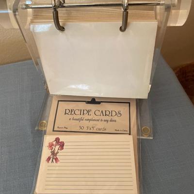 Recipe cards with Rolodex and grape decor | EstateSales.org