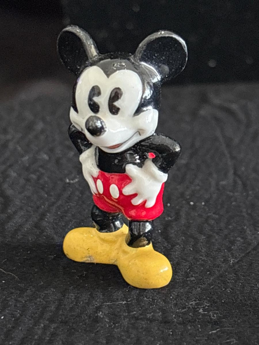 Vintage Disney Mickey Mouse Mini Figurine - Ceramic Statue Display ...