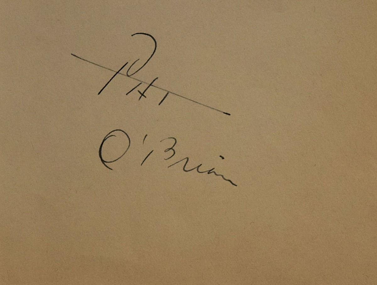 Pat O’Brien signature slip | EstateSales.org