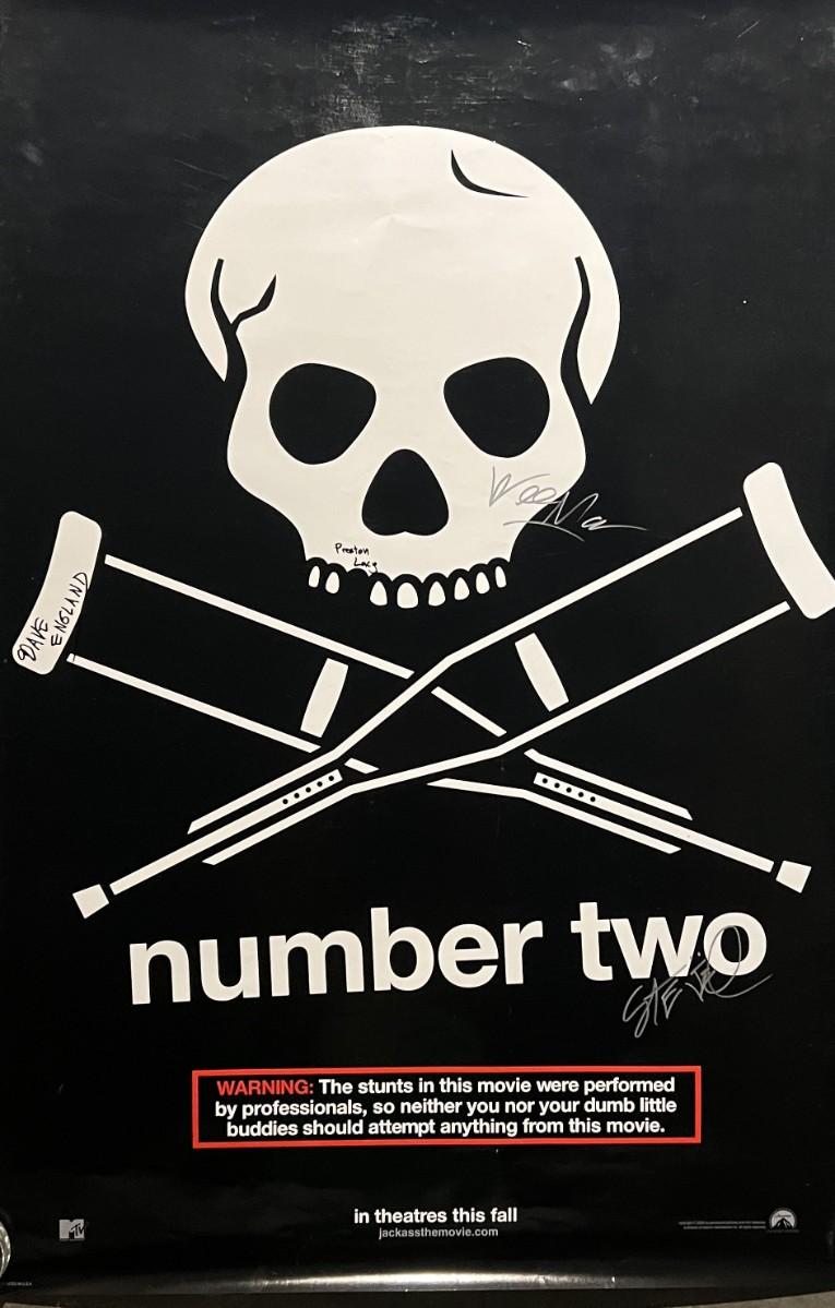 Jackass II cast signed movie poster autographed by Steve-O ...