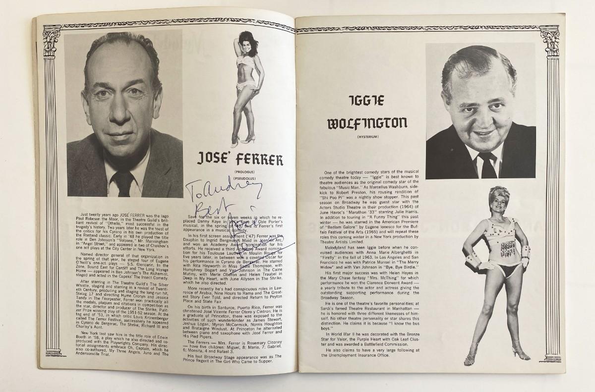 A Funny Thing Happened on the Way to the Forum cast signed program ...