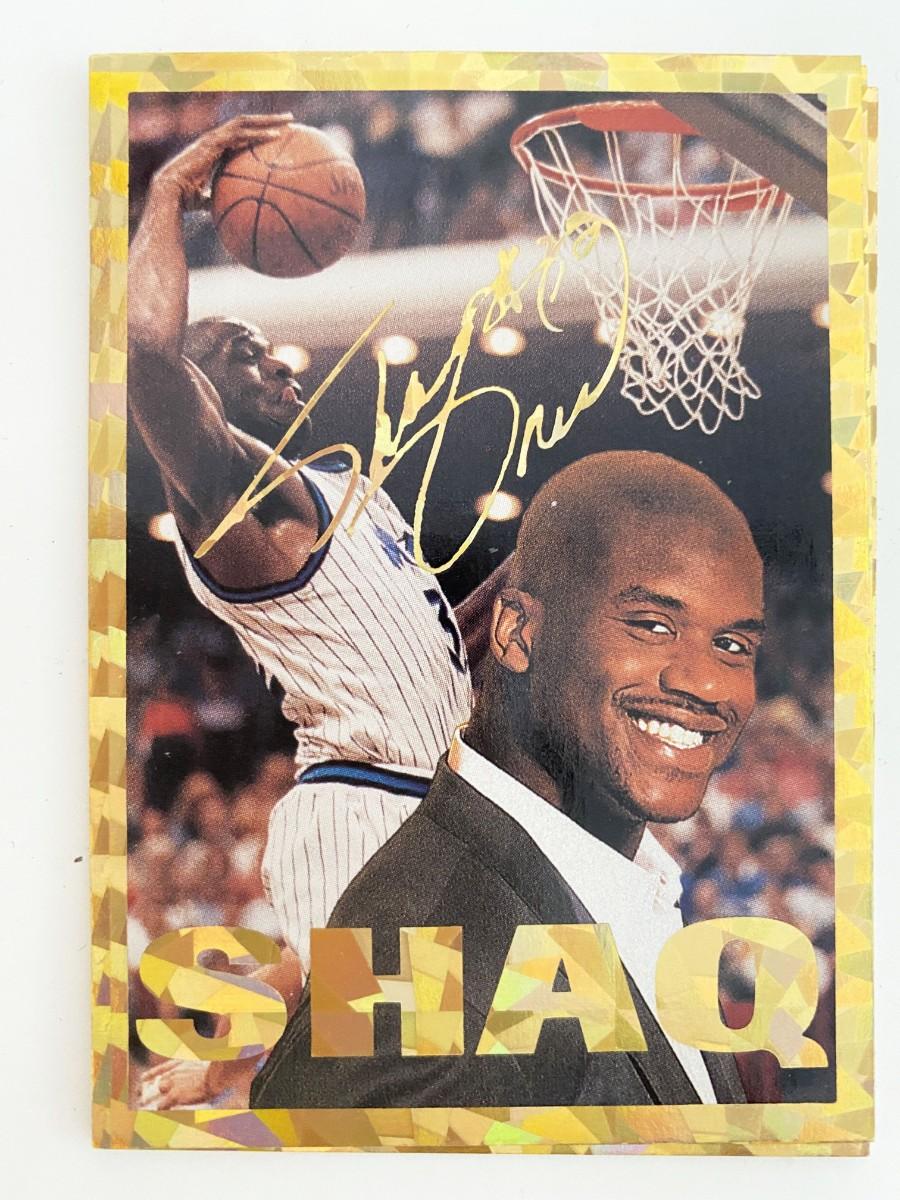 Shaq Facsimile Signed Basketball Card | EstateSales.org