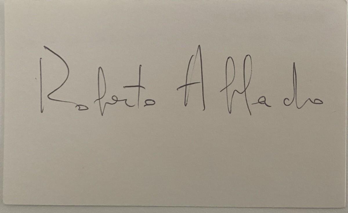 Roberto Abbado original signature | EstateSales.org