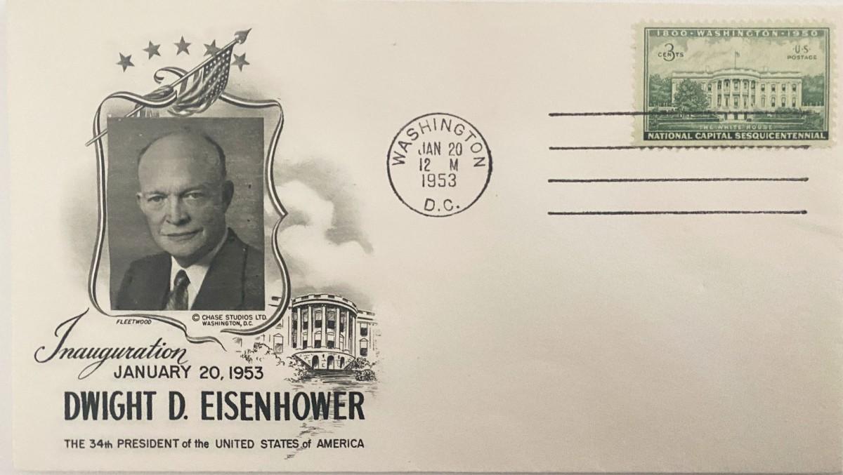 34th POTUS Eisenhower Inauguration envelope | EstateSales.org