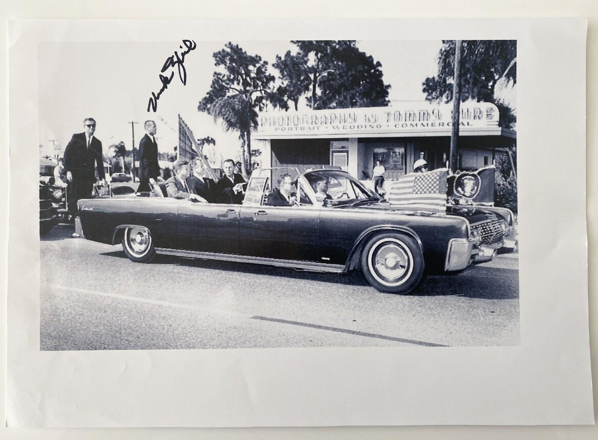 JFK Secret Service agent Chuck Zboril signed photo | EstateSales.org