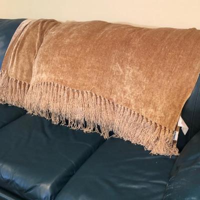LOT 113B: Green Faux Leather Sleeper Sofa / Pull-Out Couch w ...