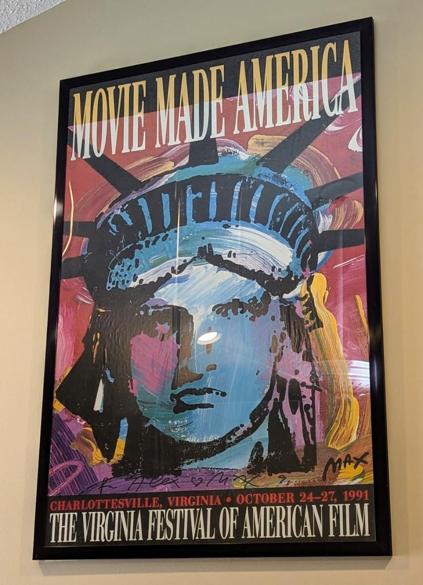 Statue of Liberty ORIGINAL MOVIE MADE AMERICA PETER MAX POSTER 1991 ...