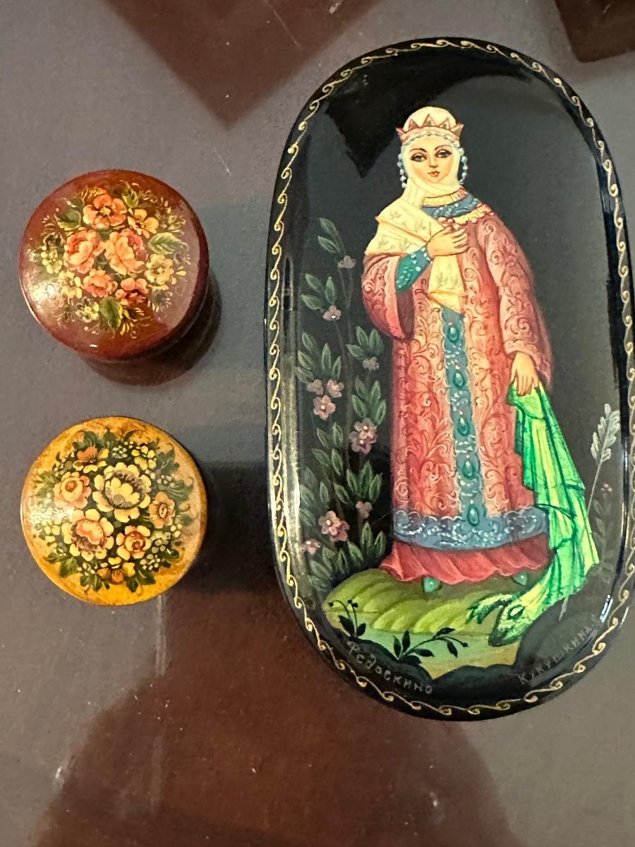 Russian lacquer boxes | EstateSales.org