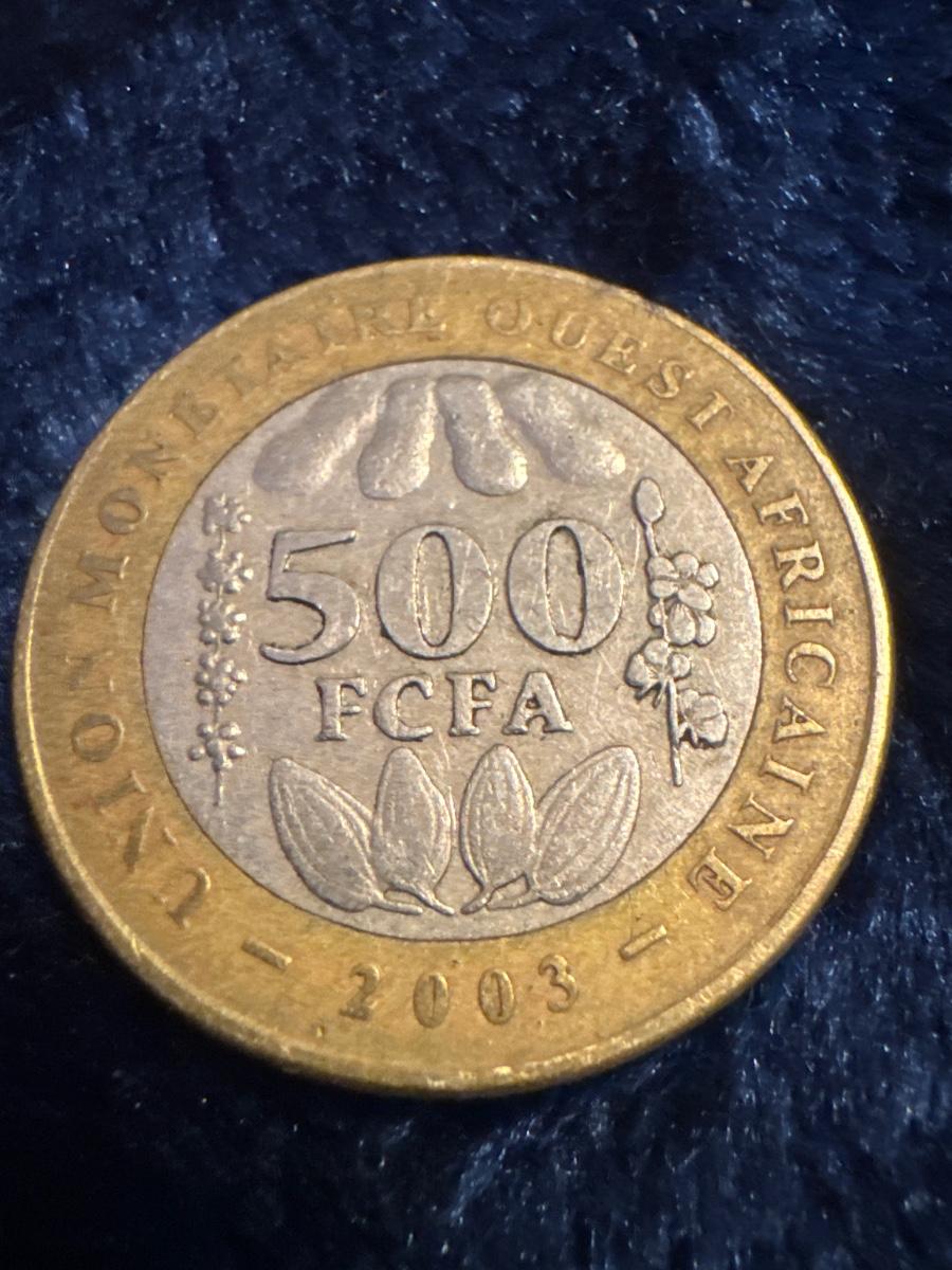 2003 Western African States 500 Francs CFA Coin | EstateSales.org
