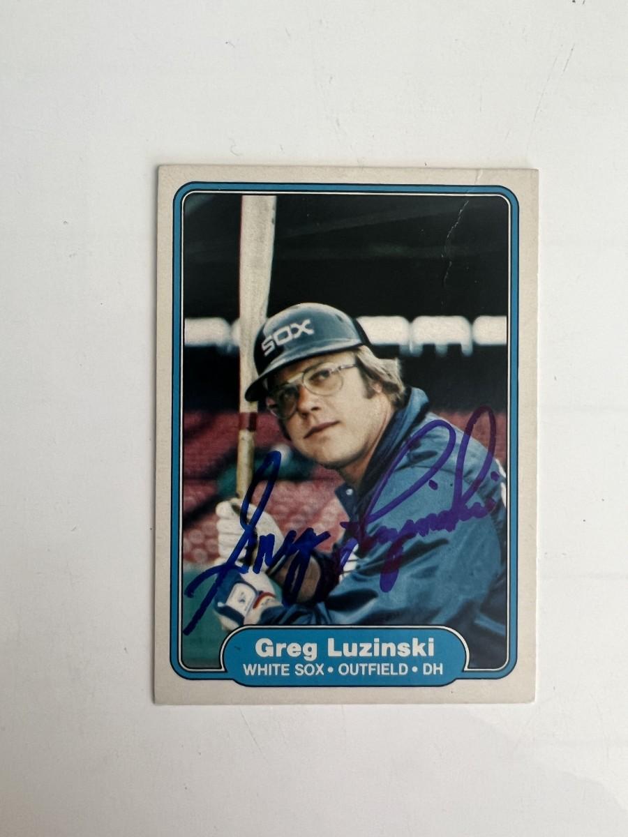Chicago White Sox Greg Luzinski signed trading card | EstateSales.org