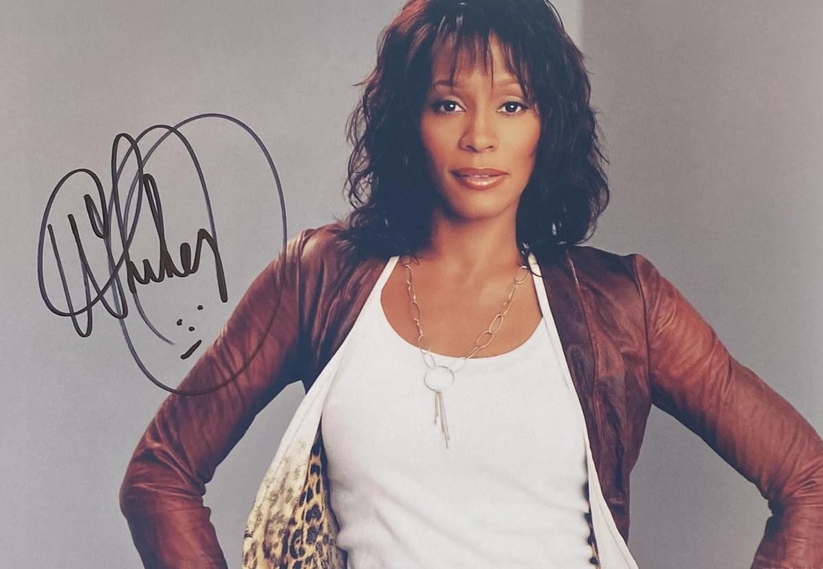 Whitney Houston signed photo | EstateSales.org