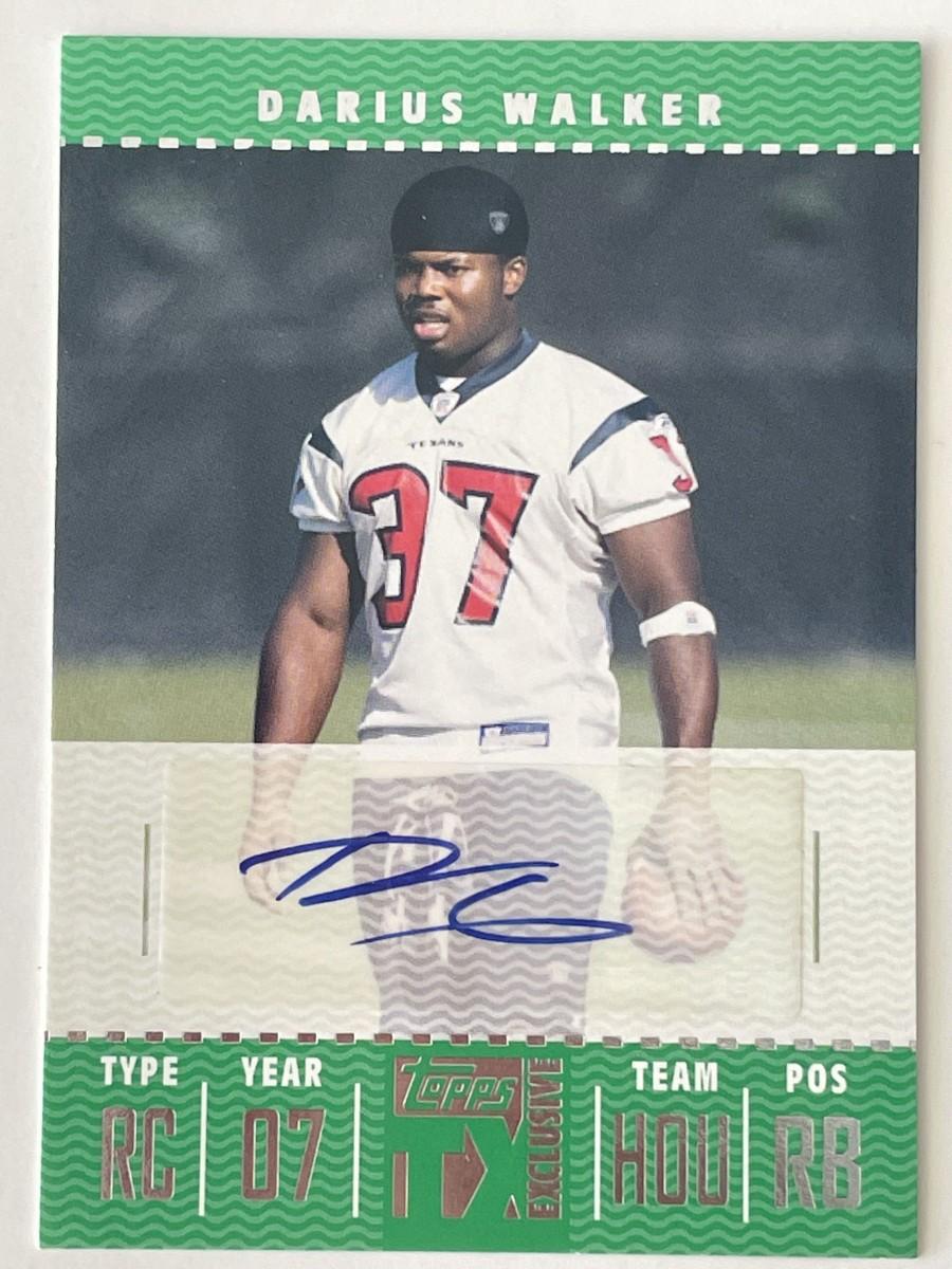Darius Walker signed 2007 Topps TX Exclusive trading card | EstateSales.org