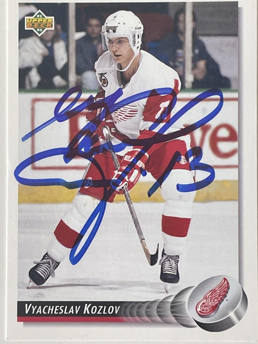 Detroit Red Wings Vyacheslav Kozlov 92-93 Upper Deck #294 signed ...