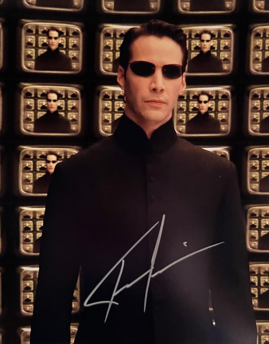 The Matrix Keanu Reeves signed photo | EstateSales.org