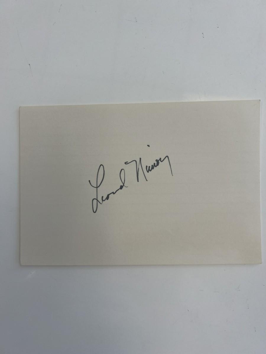 Star Trek Leonard Nimoy original signature | EstateSales.org