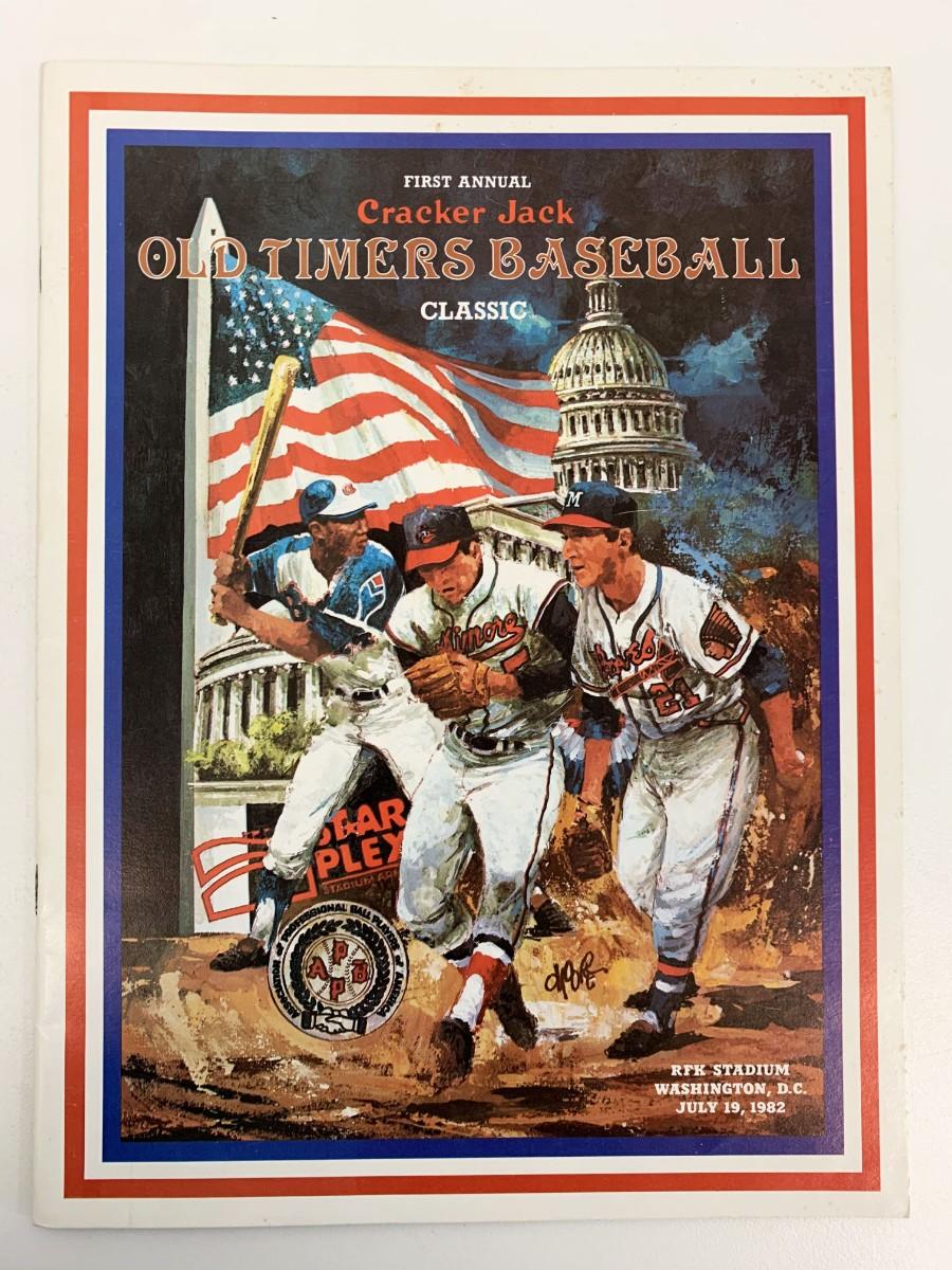 1982 First Annual Cracker Jack Old Timers Baseball Classic Program ...